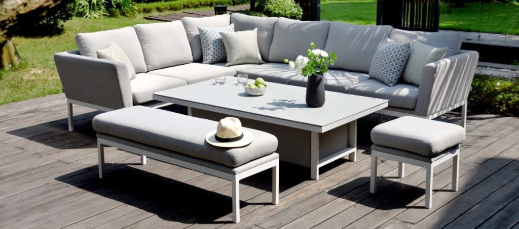 Pulse Rectangular Corner Dining Set with Rising Table - Sussex Grange ...